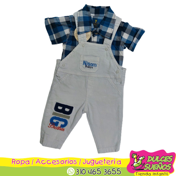 Overol en drill - Dulces Sueños con Baby Kids